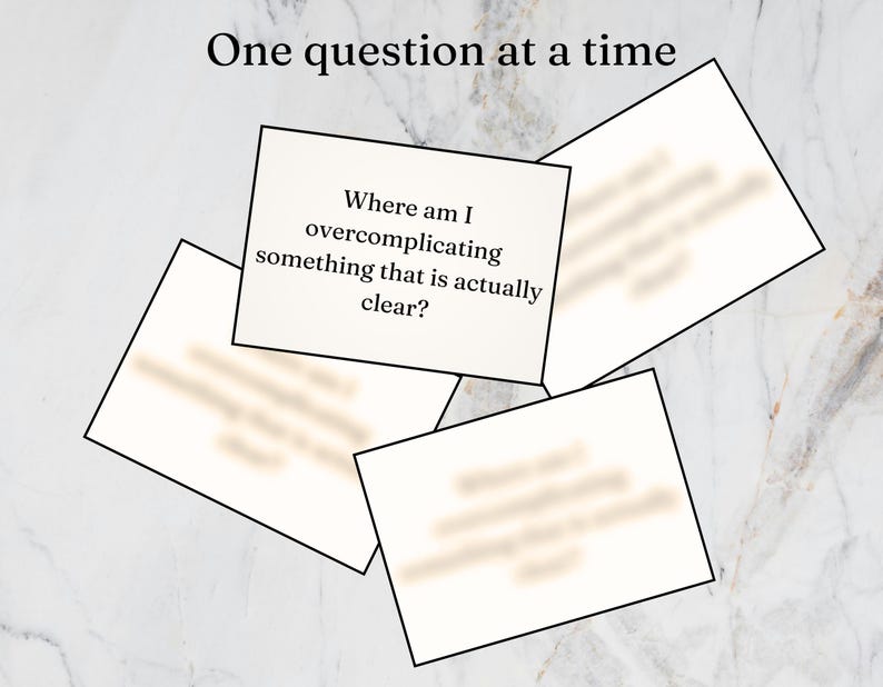 Self Reflection Printable Cards to Bring Clarity, Journaling Trust ...