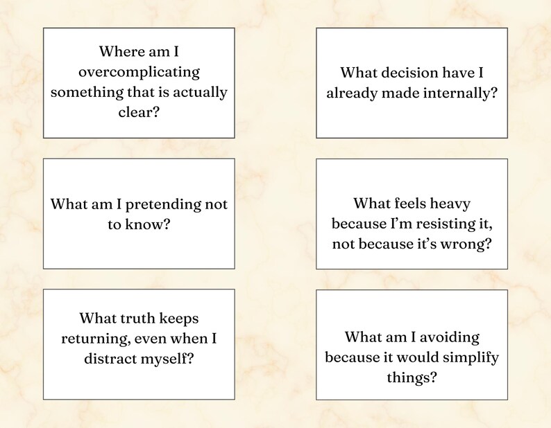 Self Reflection Printable Cards to Bring Clarity, Journaling Trust ...