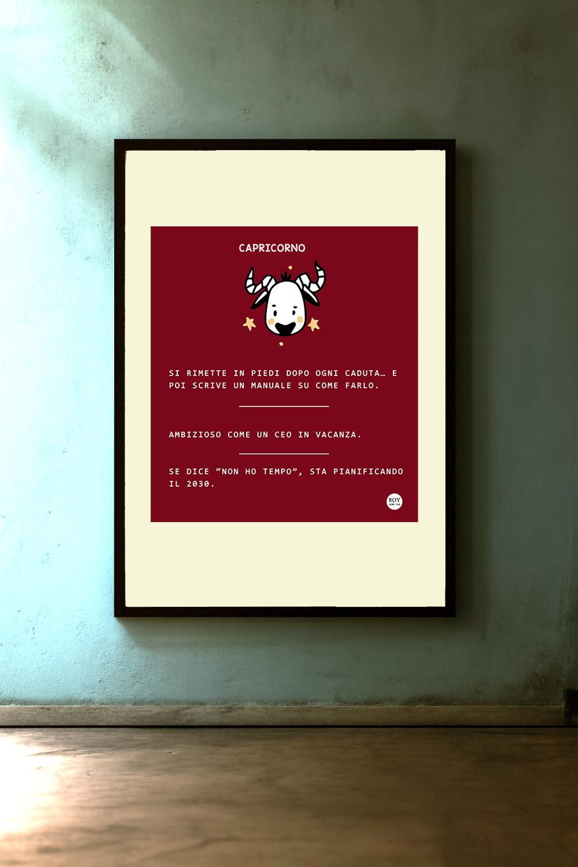 CAPRICORN Digital Print Minimal Wall Poster Characteristics of the ...