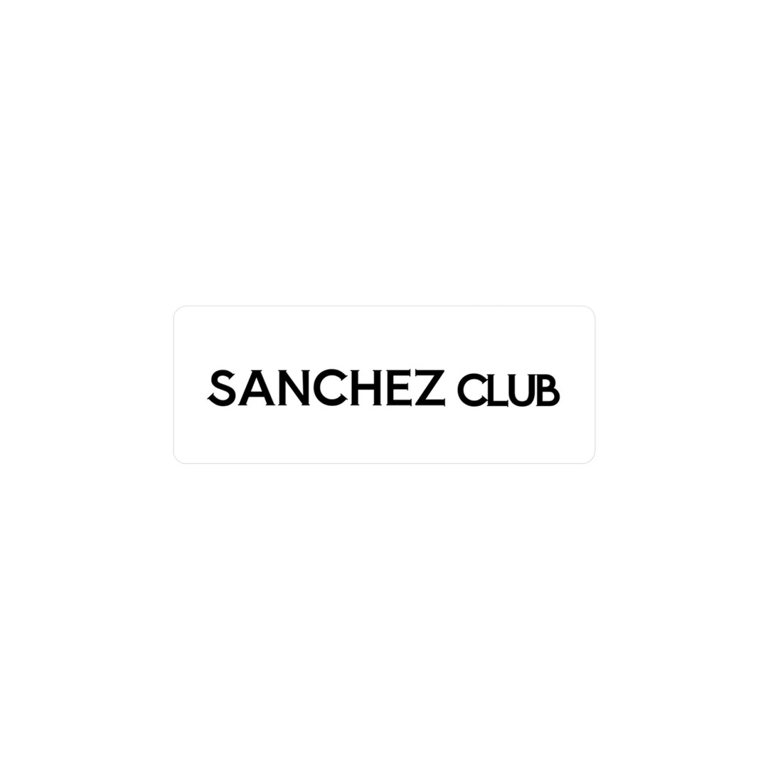 SANCHEZ CLUB Kiss-cut Vinyl Decal | Minimal Logo Sticker - Etsy