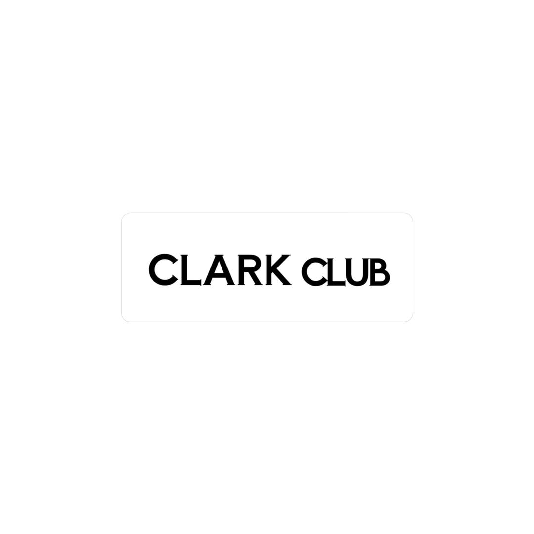 CLARK CLUB Sticker Kiss-cut Vinyl Decal | Name Logo Decal - Etsy