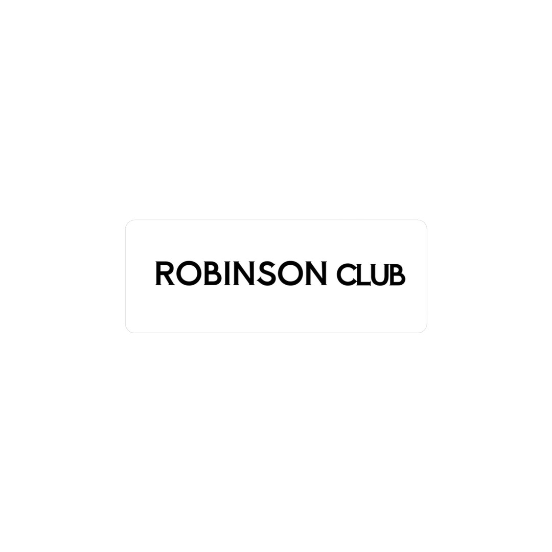 ROBINSON CLUB Text Logo Sticker | Kiss-cut Vinyl Decal - Etsy