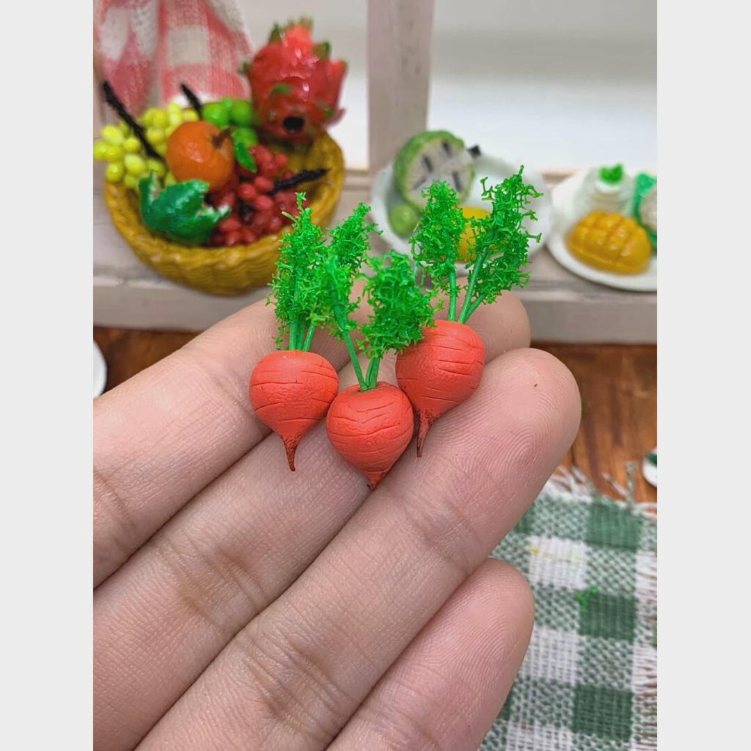 Miniatures Vegetable Carrot Fruit , Miniatures Foods Handmade ...