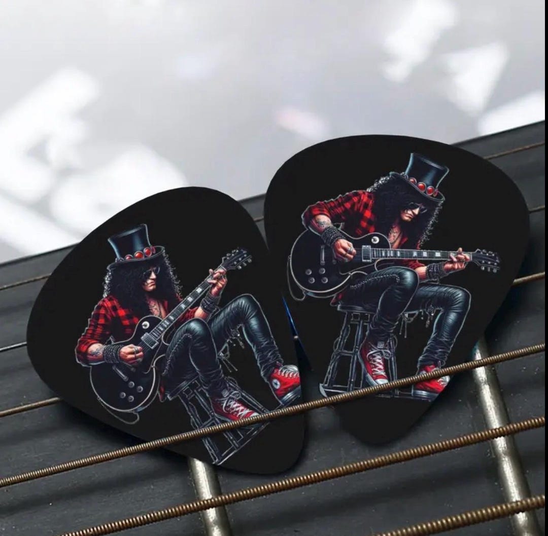 Slash Guns N Roses Inspired Guitar Pick Pack of 6 - Etsy