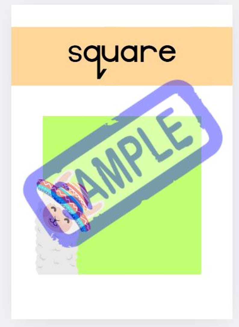 Llama 2D and 3D Shapes - Etsy
