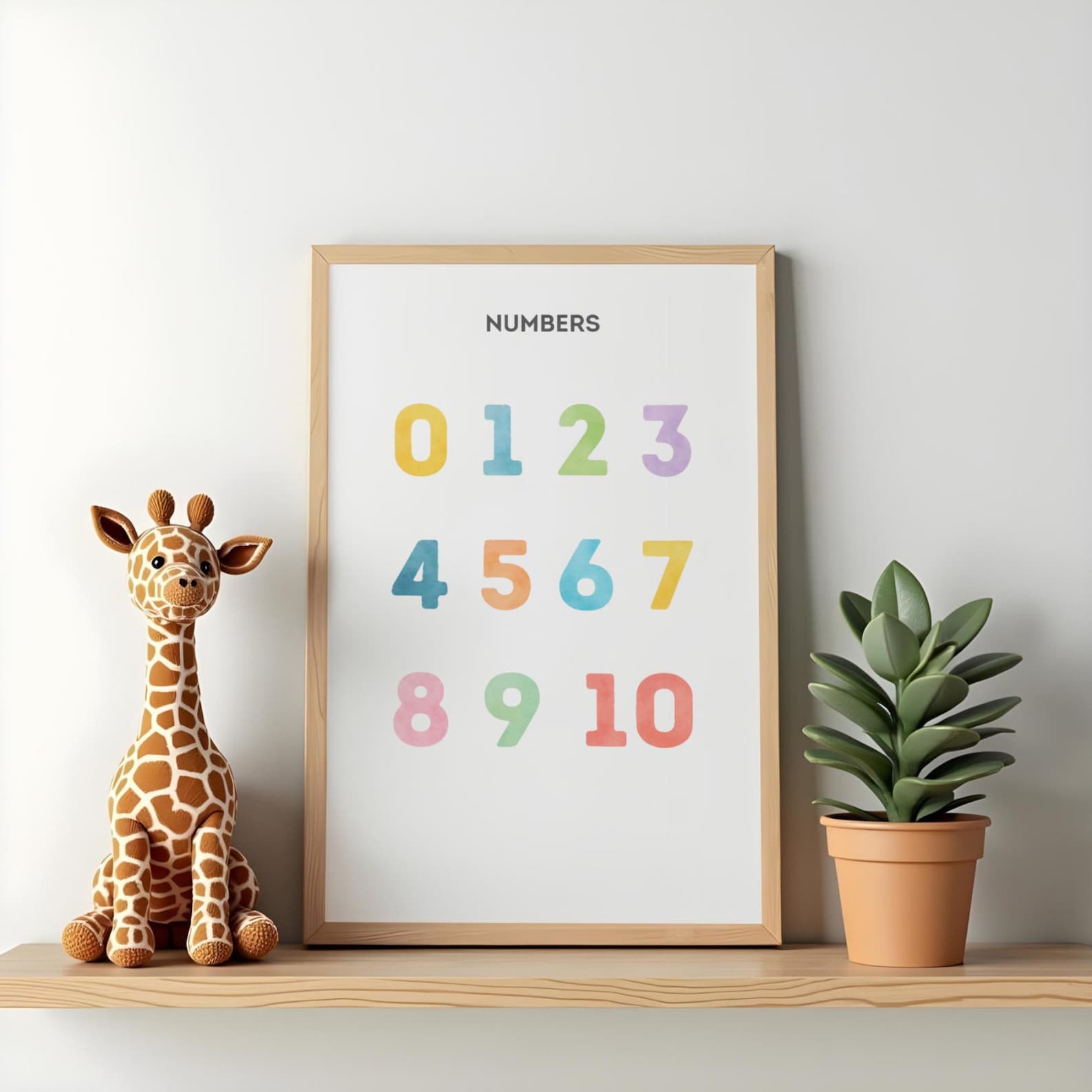 Kids Educational Posters, Set of 9 | Nursery Wall Art Prints (digital ...