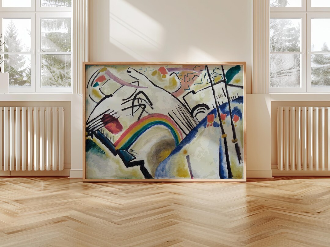 Wassily Kandinsky 1910 Abstract Art Print, Cossacks Early Modern ...
