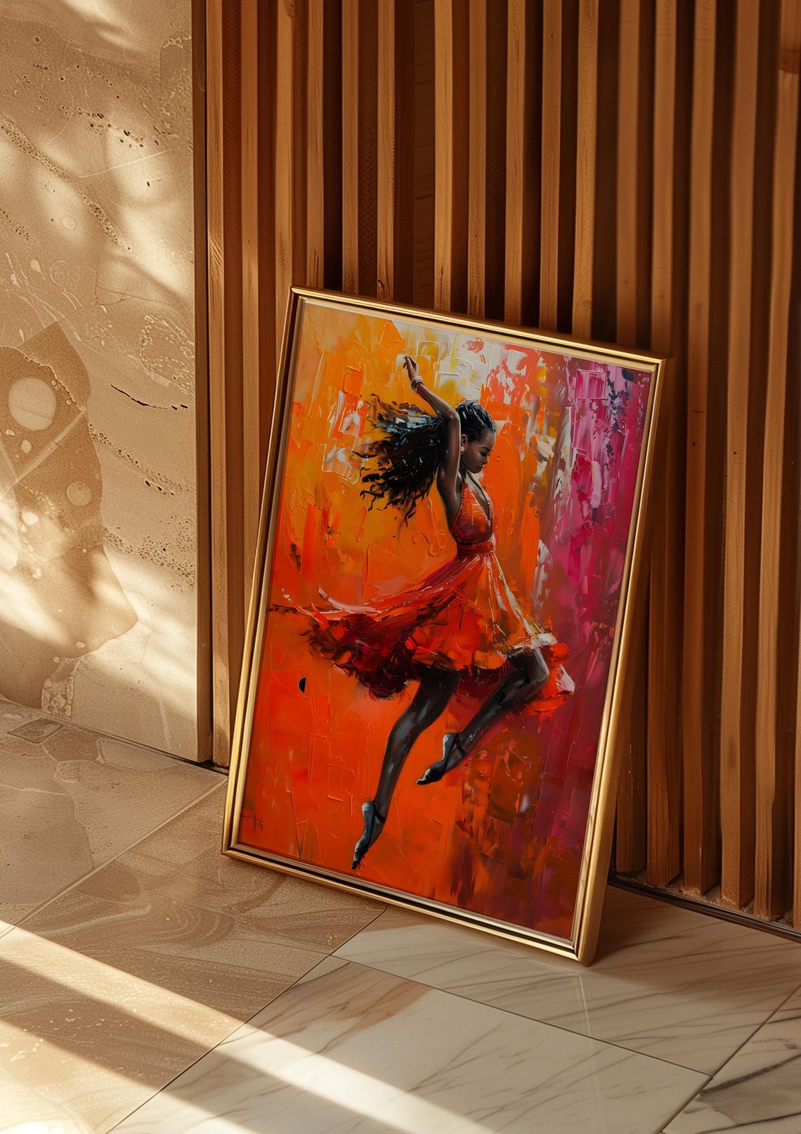 Abstract Dance Wall Art Print, Rhythm in Motion Illustration Poster ...