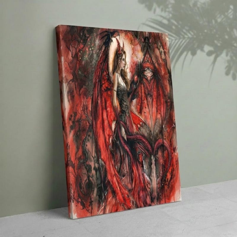 Lilith Gothic Canvas - Etsy