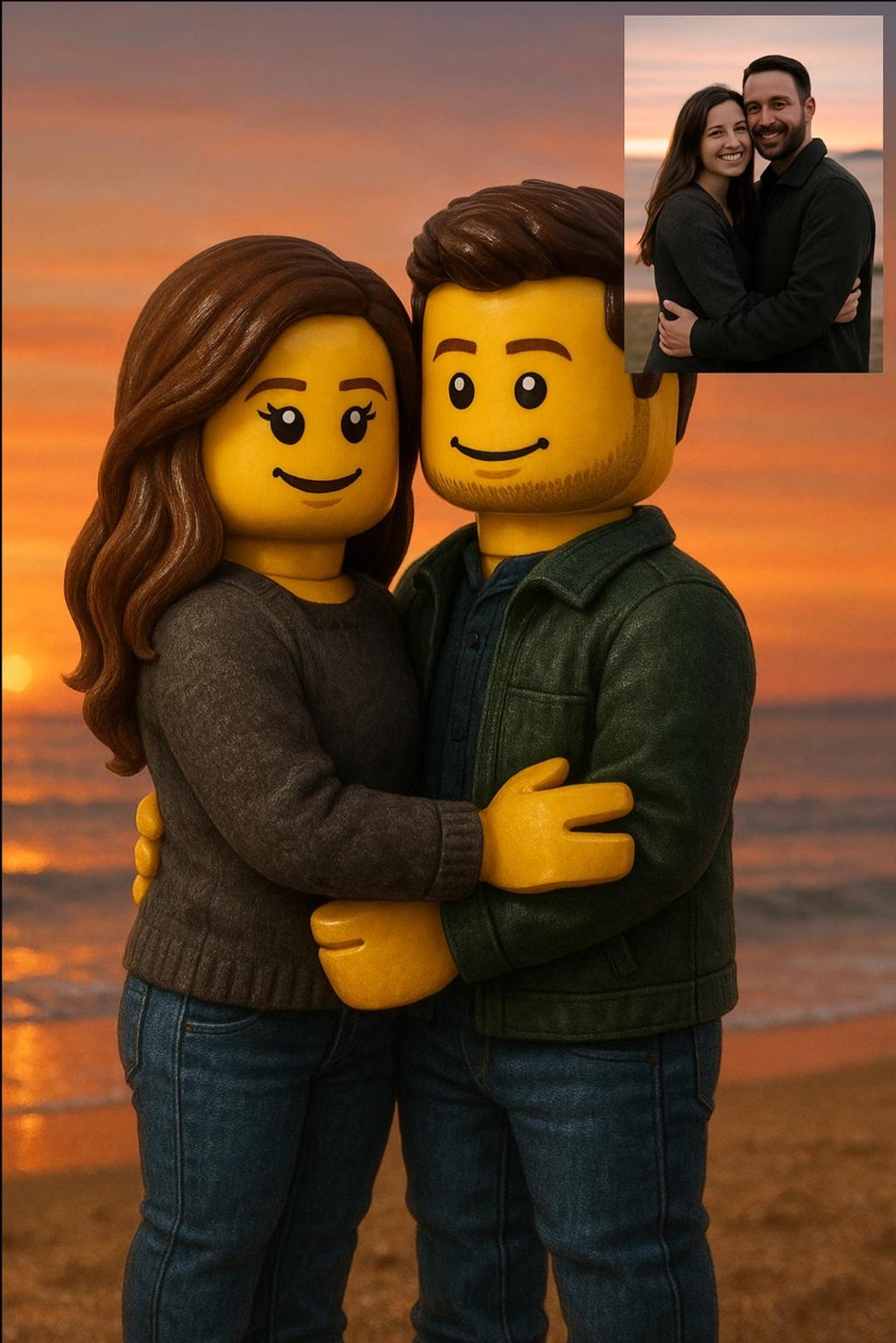 Custom Portrait Inspired by "lego" Brick-style Minifigure From Photo ...
