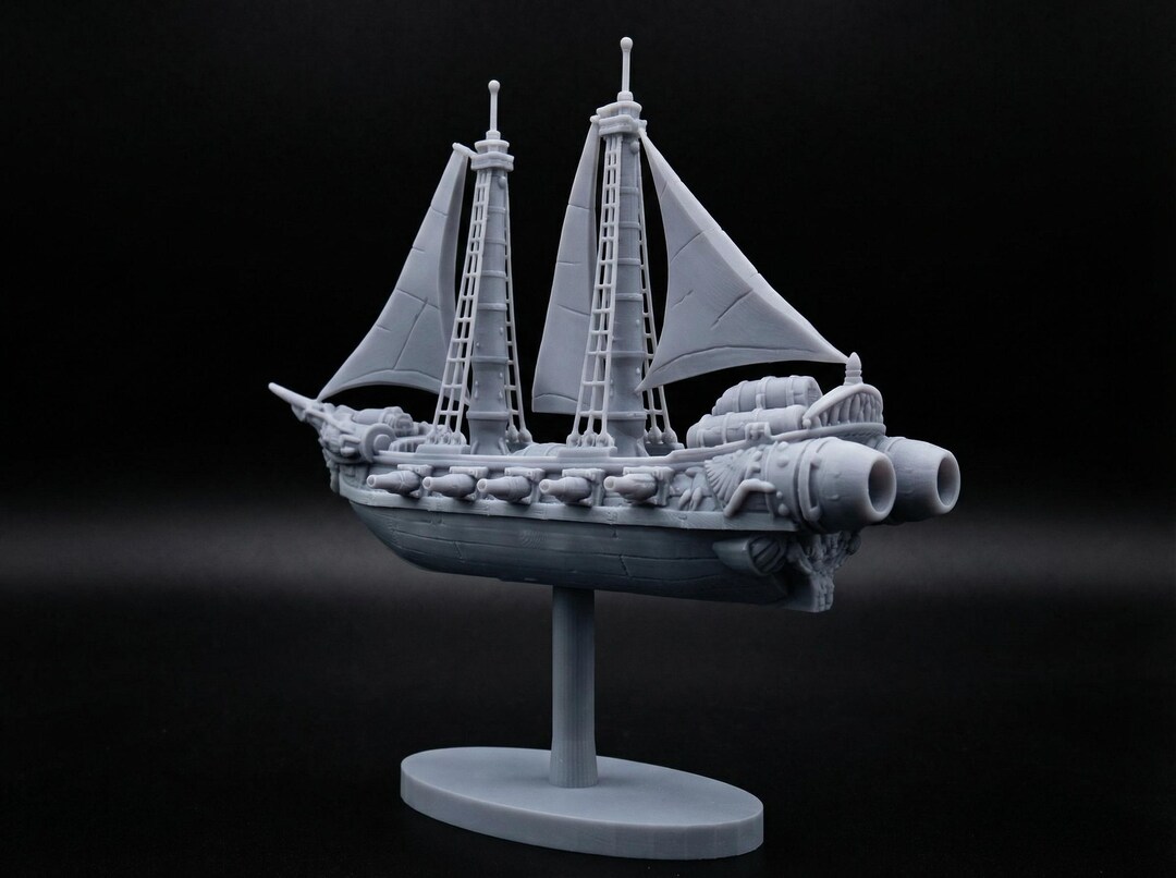 Spaceship Model - Frigate Class Scifi Miniature Battleship, 3D Printed ...