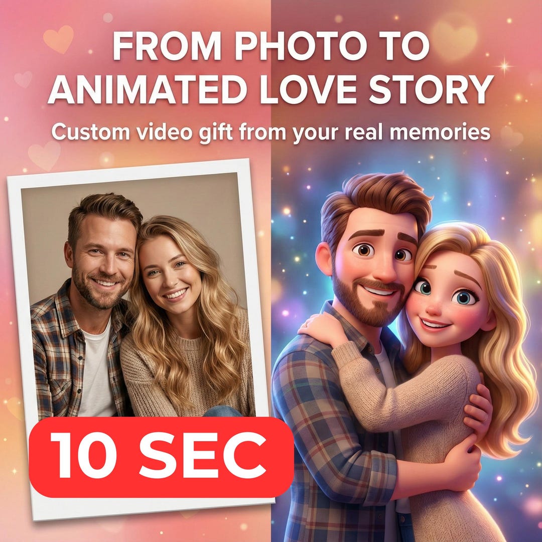Custom Animated Love Story Video From Photos, Unique Anniversary Gift ...