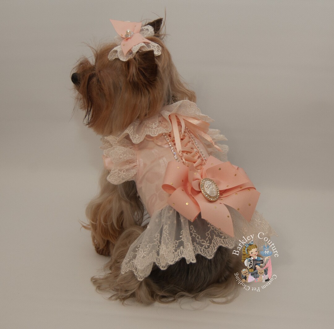 Fancy Dog Vest for Small Dogs, Custom Dog Outfits, Dog of Honor Outfit ...