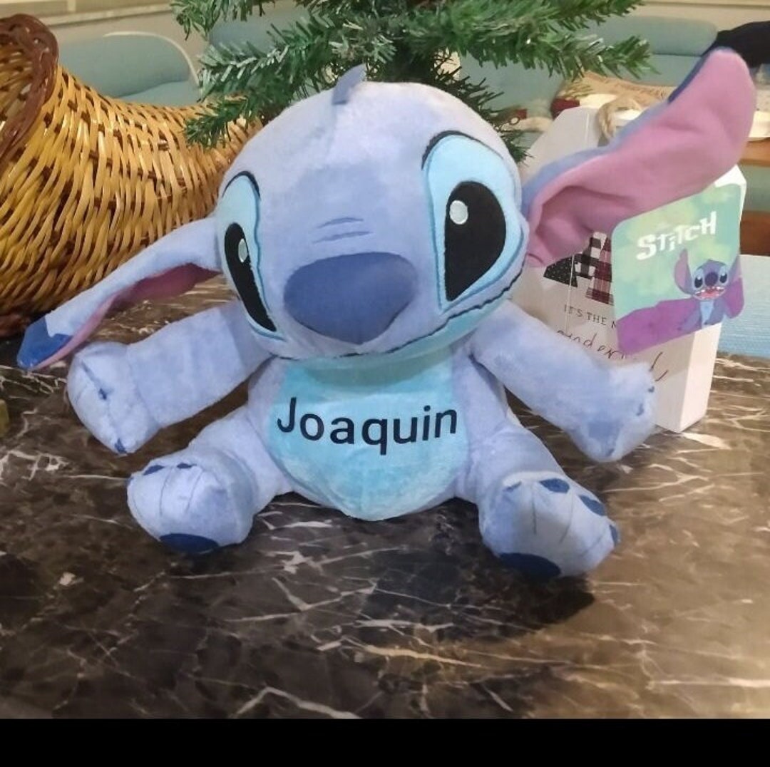 Disney's Stitch Plush Personalized With Name Great Gft Idea. Nonsmoking ...