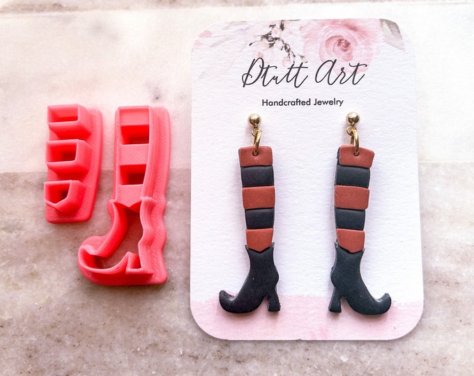 WITCH STOCKINGS LEGS Clay Cutter// Halloween Clay Cutters, Pla Filament ...