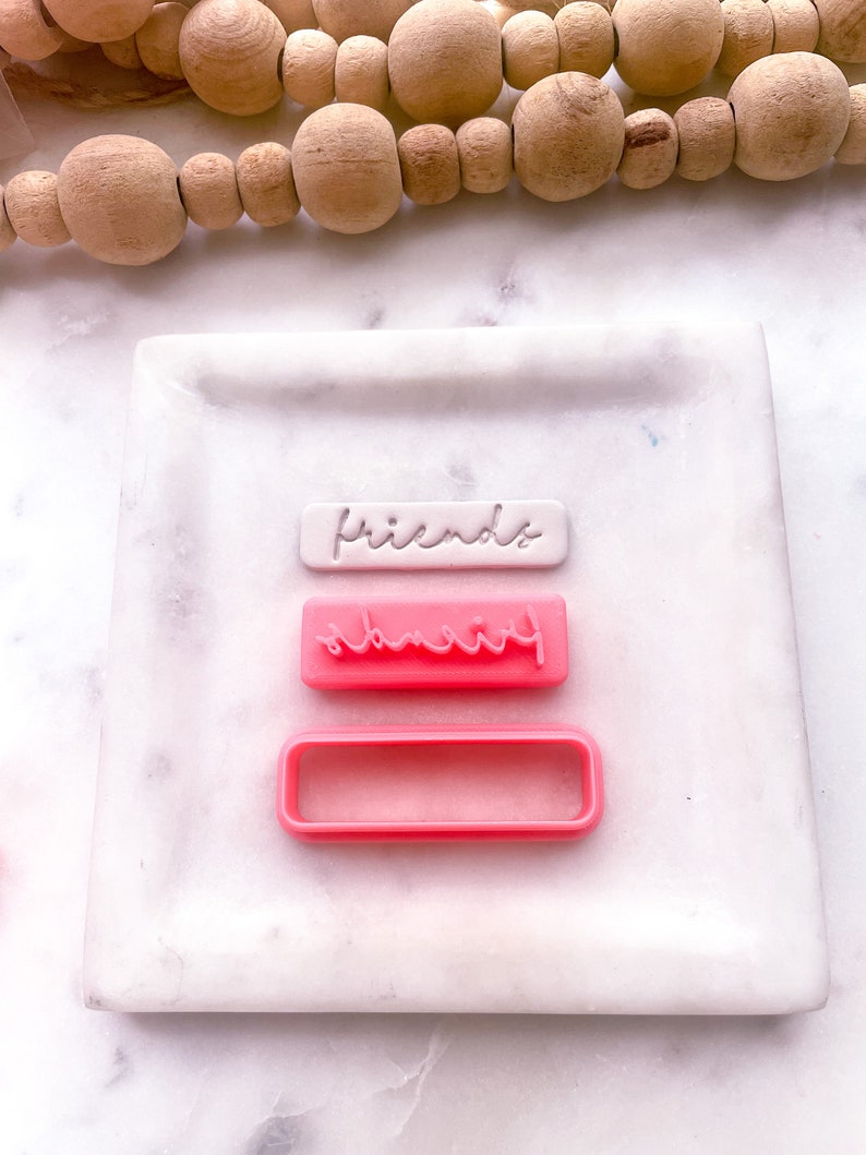 FRIENDS STAMP and CUTTER // Pla Filament, Friendship Clay Cutters, Best ...