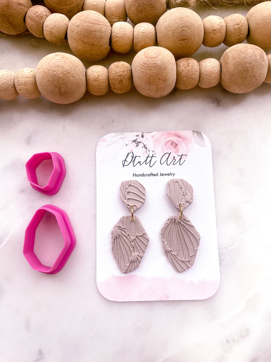DUO ABSTRACT PEBBLE // 2 Piece Polymer Clay Cutter, Pla Filament, Sharp ...