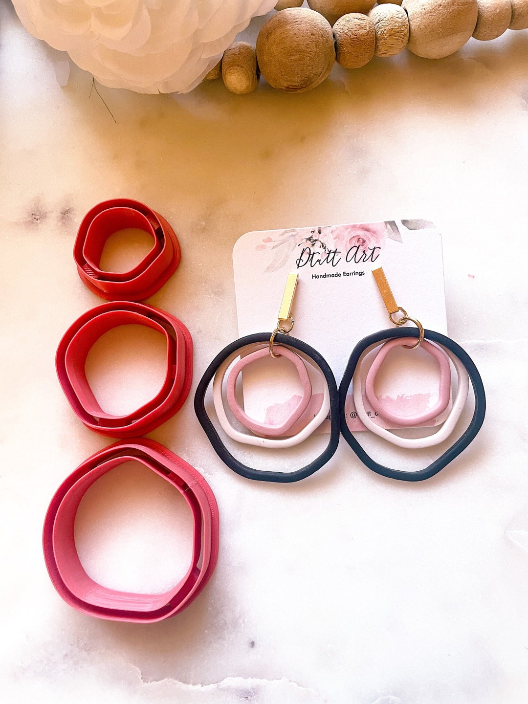 SKINNY HOOPS CUTTER // Polymer Clay Cutter, Pla Filament, Sharp Clay ...