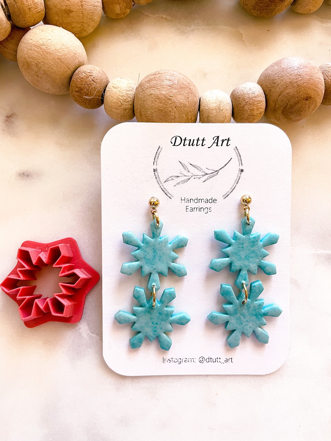 SNOWFLAKE CLAY CUTTERS // Pla Filament, Winter Clay Cutters, 0.4mm ...