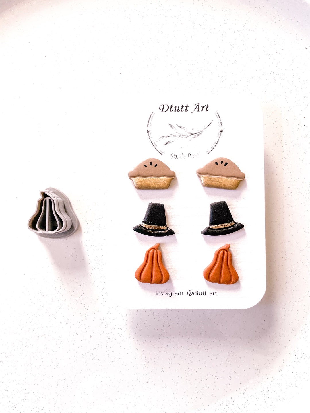 Embossed GOURD CUTTERS// Pumpkin Gourd Clay Cutters, Thanksgiving Stud ...