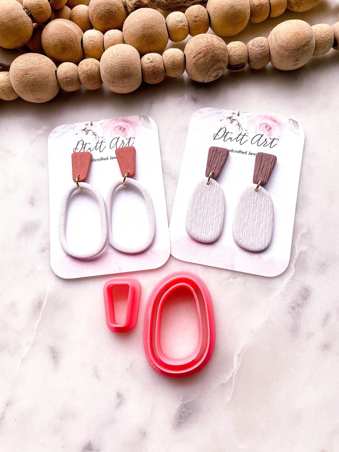 SKINNY DUO HOOP Cutter // Polymer Clay Cutter, Pla Filament, Sharp Clay ...