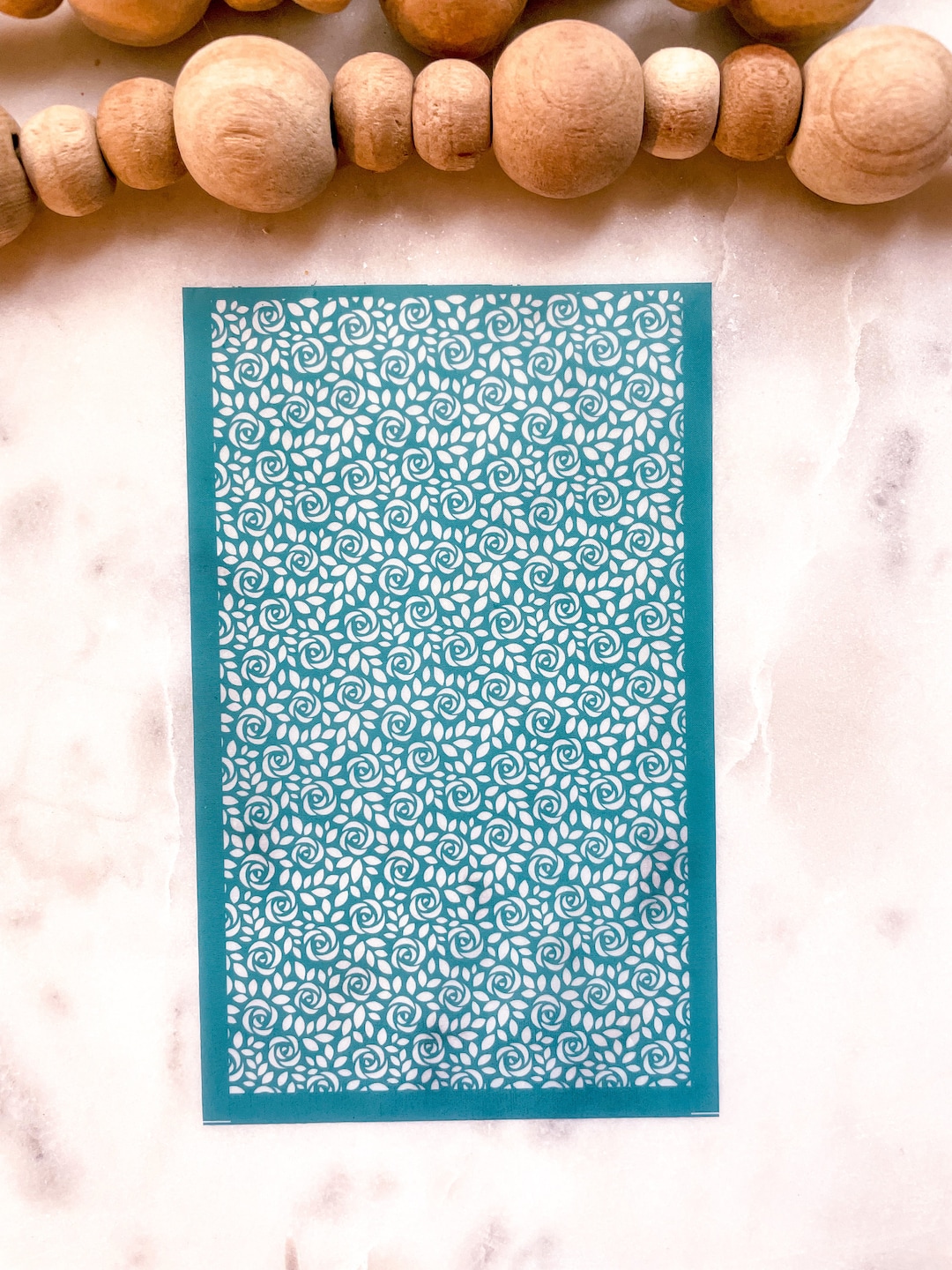 ROSE SILKSCREEN for CLAY Transfer/ Reusable Mesh Silkscreen Transfer ...