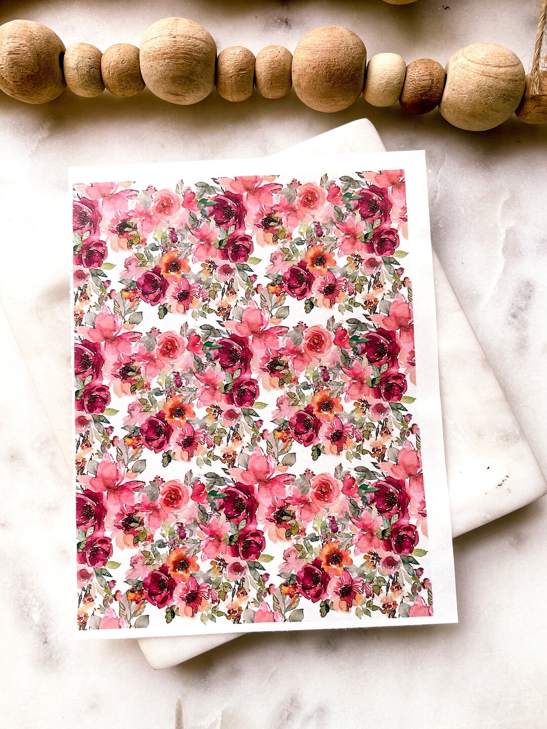 F13 Spring Floral, CLAY TRANSFER PAPERS, Jewelry Making Supply - Etsy