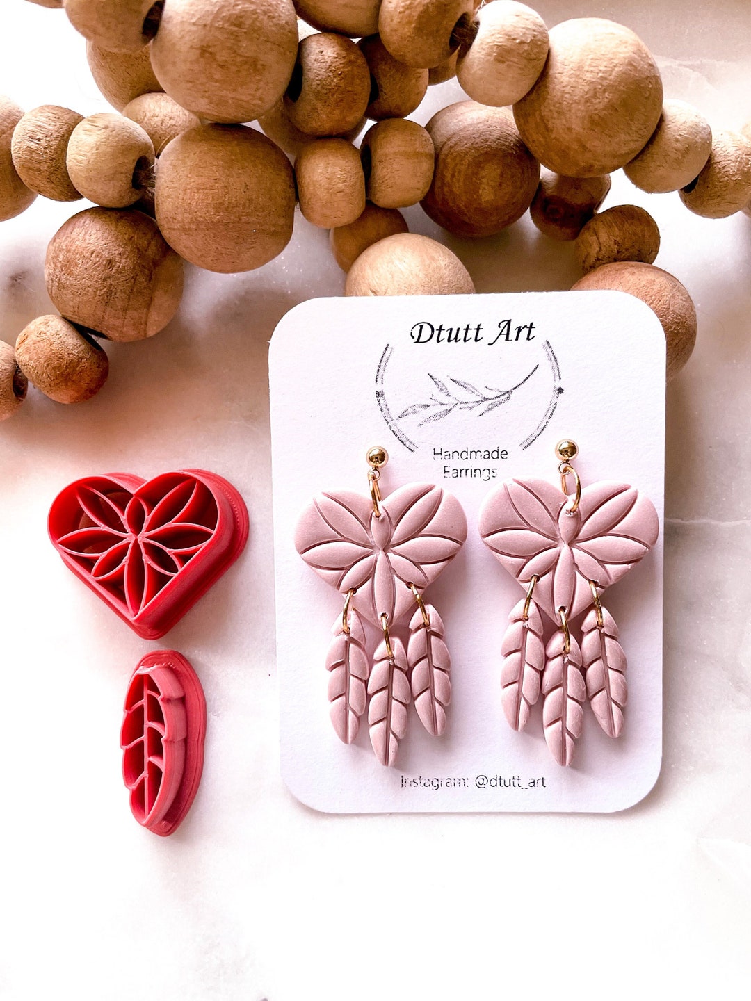 HEART DREAM CATCHER // Pla Cutters, 2 Piece Set, Pla Filament ...