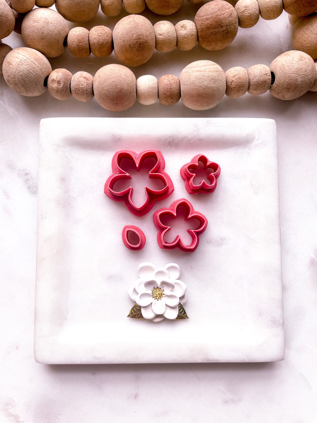 4 Pc FLOWER STACK CUTTERS // Pla Filament, Spring Clay Cutters, Small ...