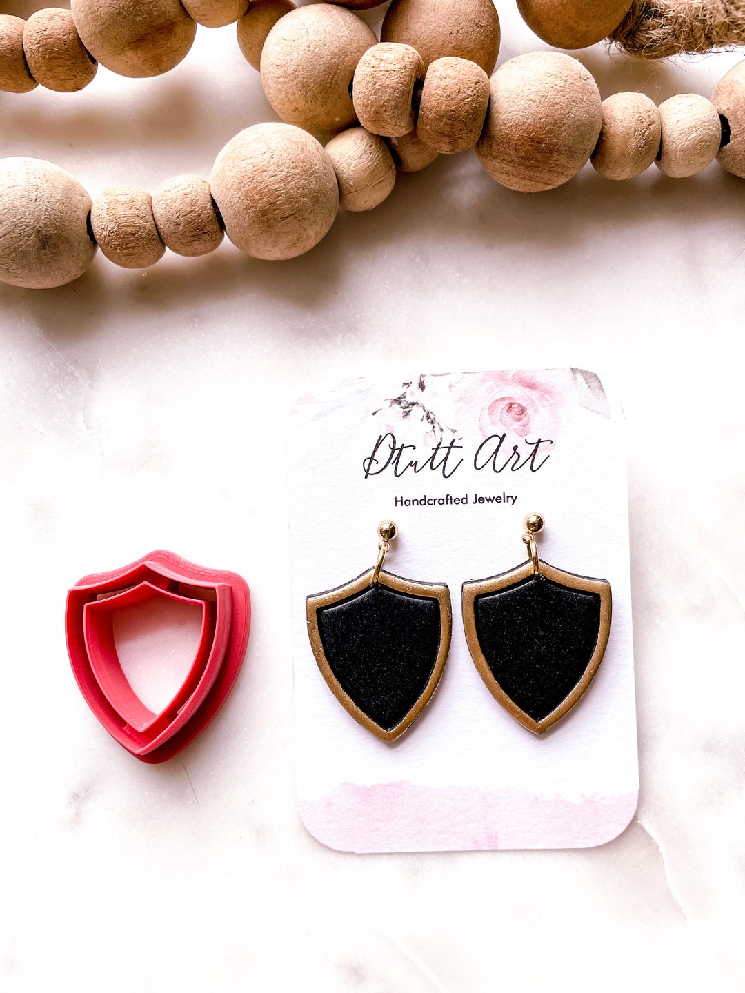 EMBOSSED SHIELD CUTTER // Pla Filament, Themed Clay Cutters, Embossed ...