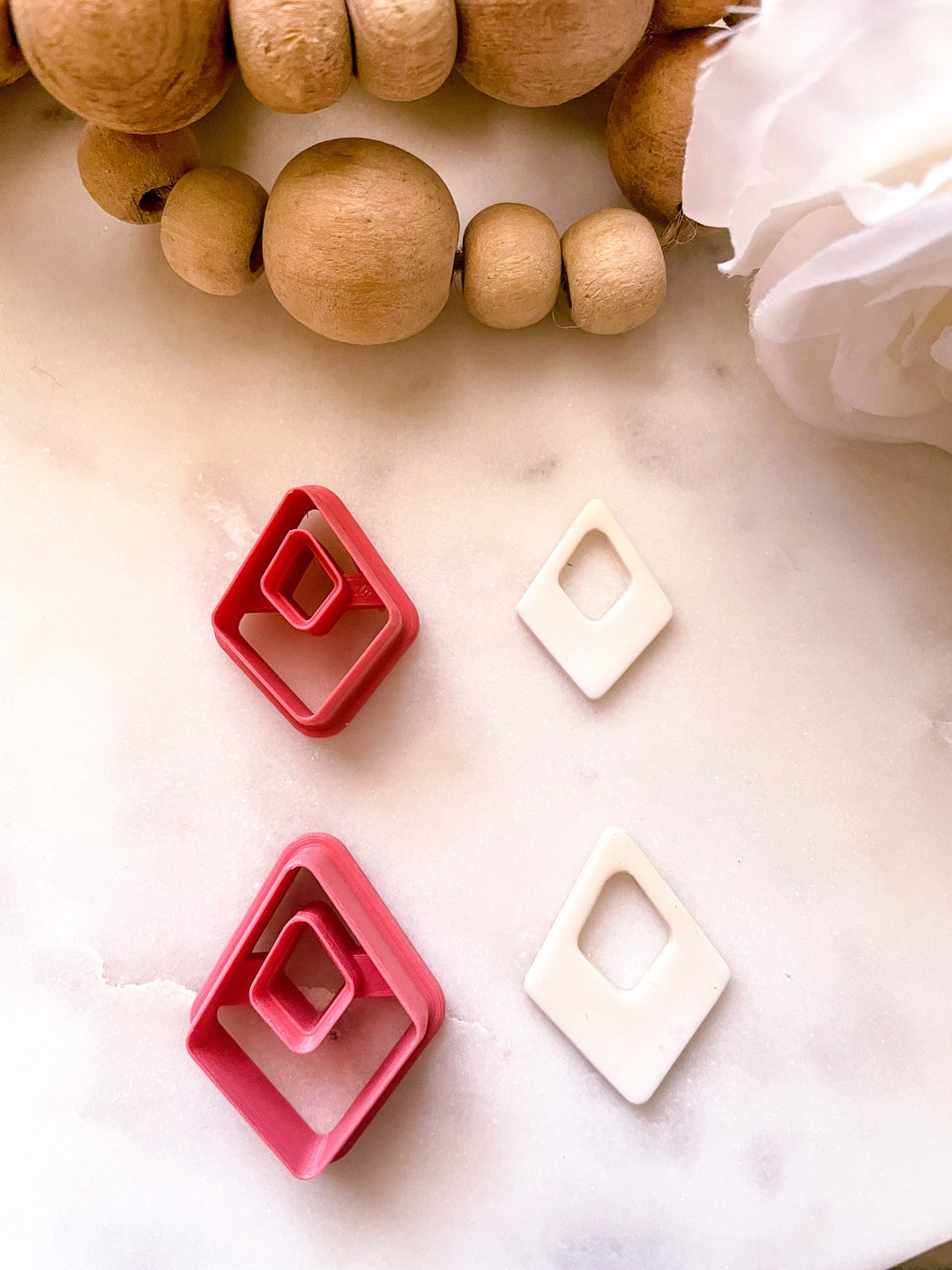 RHOMBUS CUTOUT // Polymer Clay Cutter, PLA Filament, Sharp Clay Cutters ...