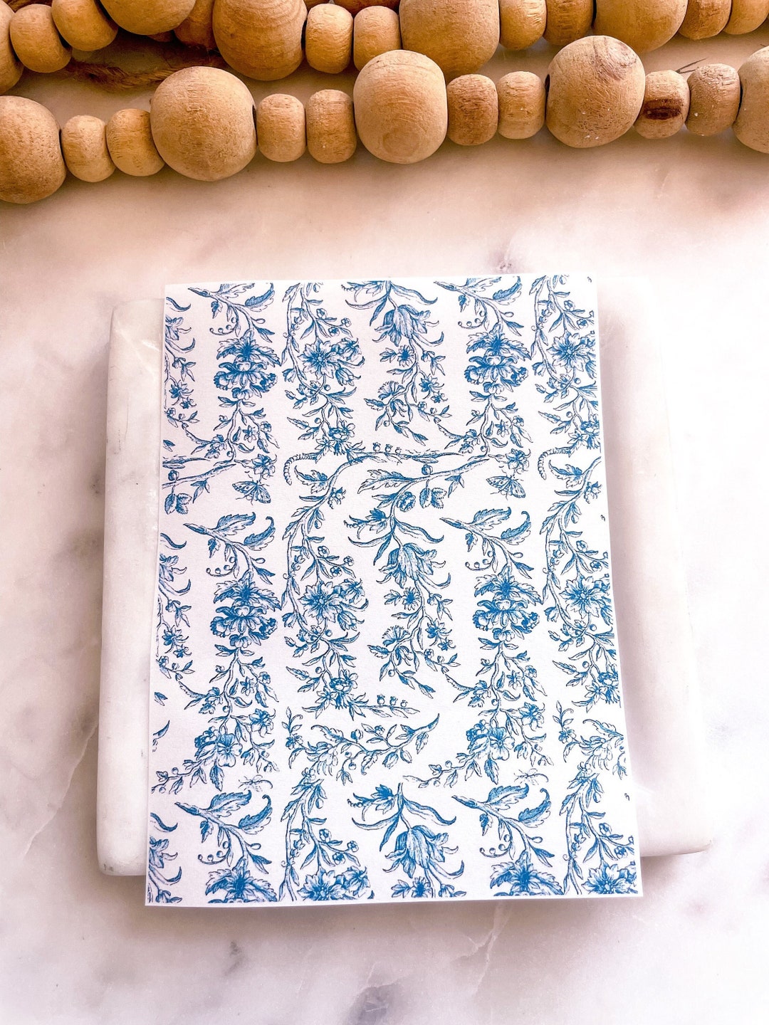 BLUE MEDITERRANEAN CHINAWARE Transfer Papers // Jewelry Making Supply ...