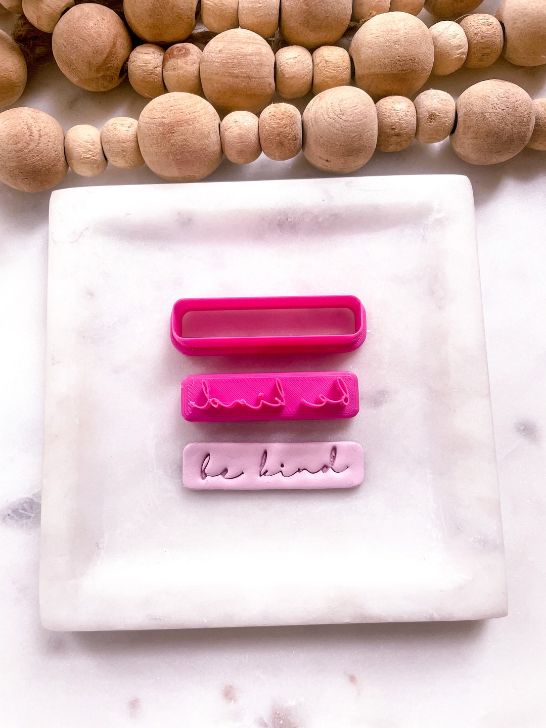 BE KIND STAMP and Cutter // Pla Filament, Bridal Clay Cutters, Wedding ...