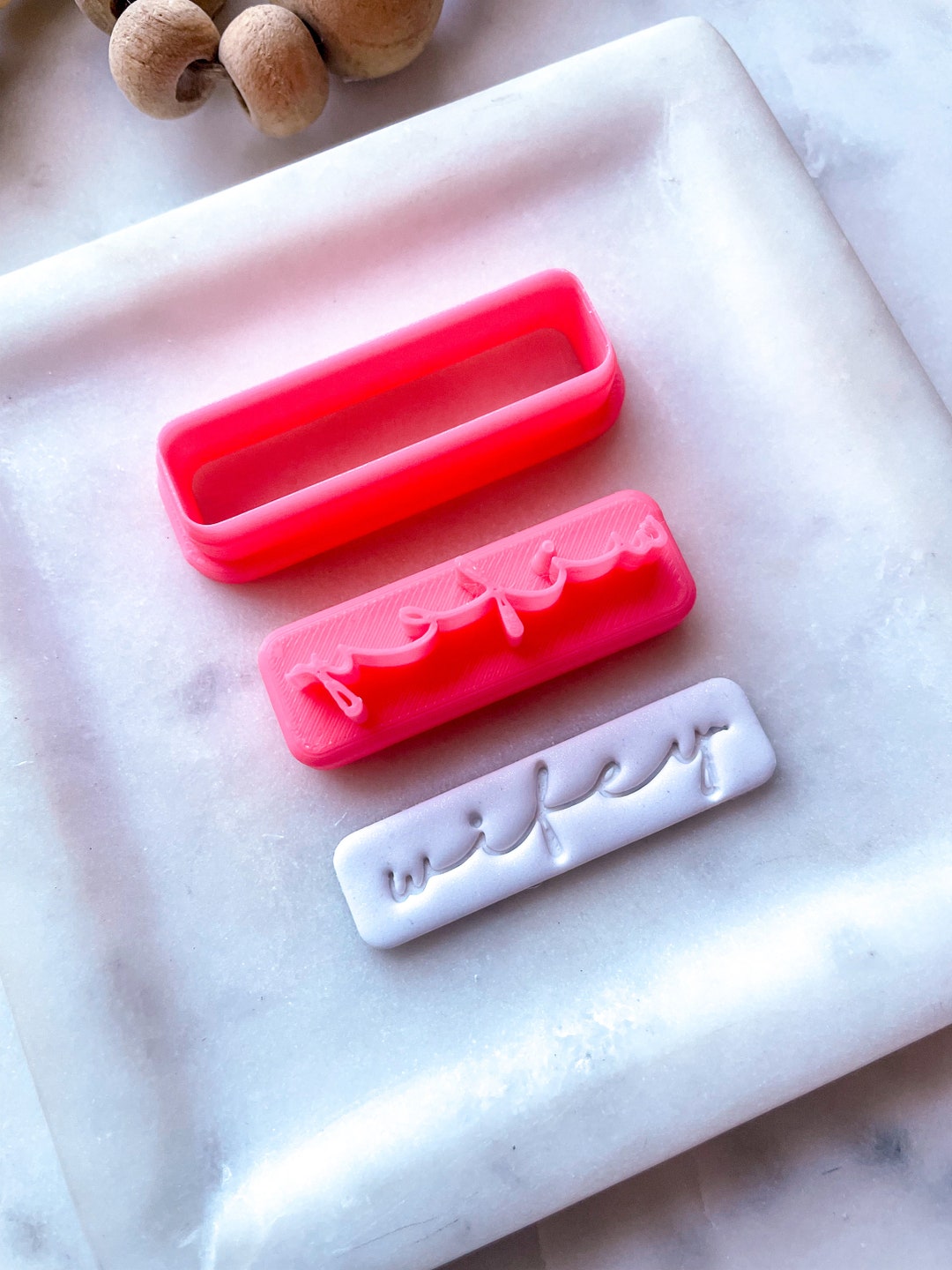 WIFEY STAMP and CUTTER // Pla Filament, Bridal Clay Cutters, Wedding ...