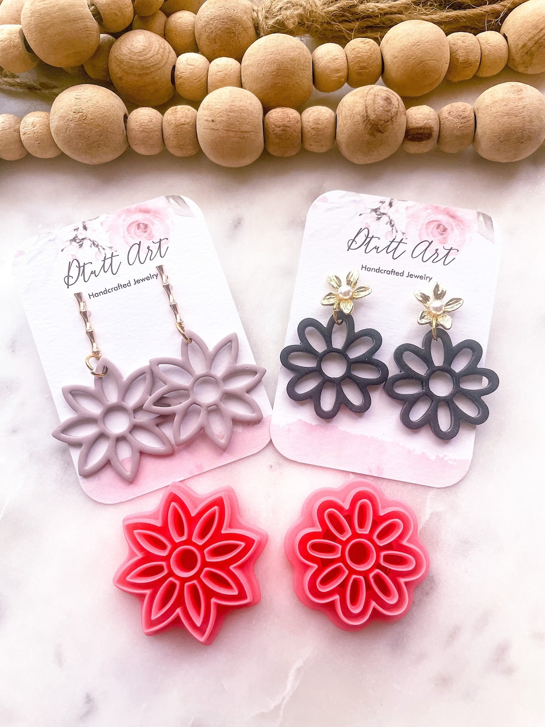 SKINNY SUNFLOWER DAISIES Cutters // Pla Filament, Spring Clay Cutters ...