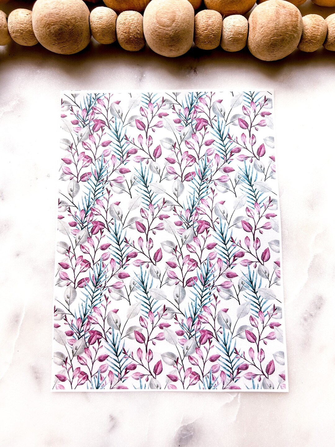 F35 Purple Wild Flowers CLAY TRANSFER PAPERS, Jewelry Making Supply - Etsy