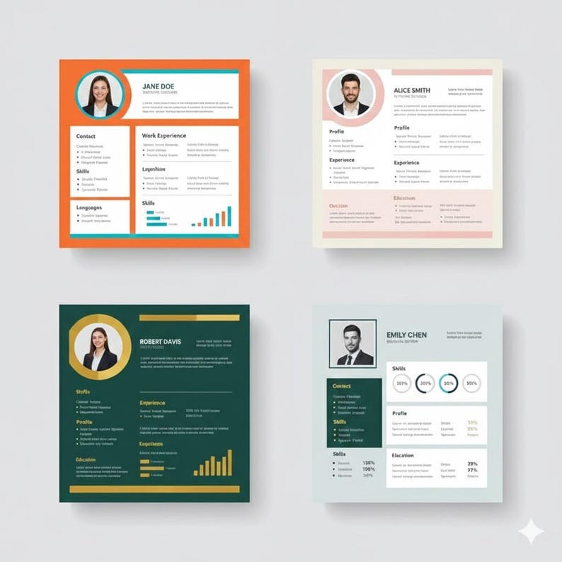 500+ Professional CV & Resume Templates Bundle | Modern, Ats-friendly ...