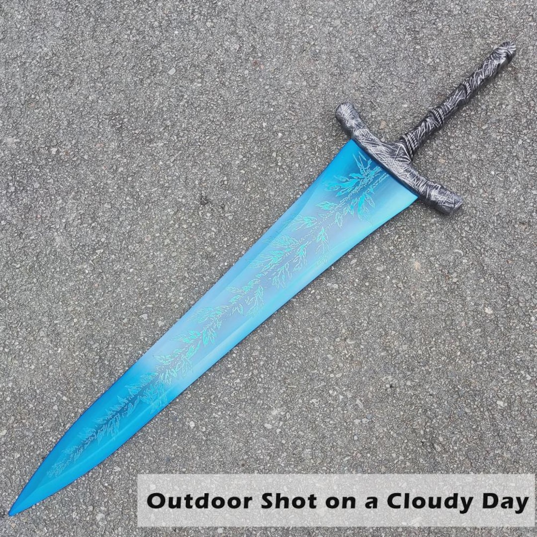 48 Inch All Metal Dark Moon Greatsword Carian Ranni's Moonlight Blue ...