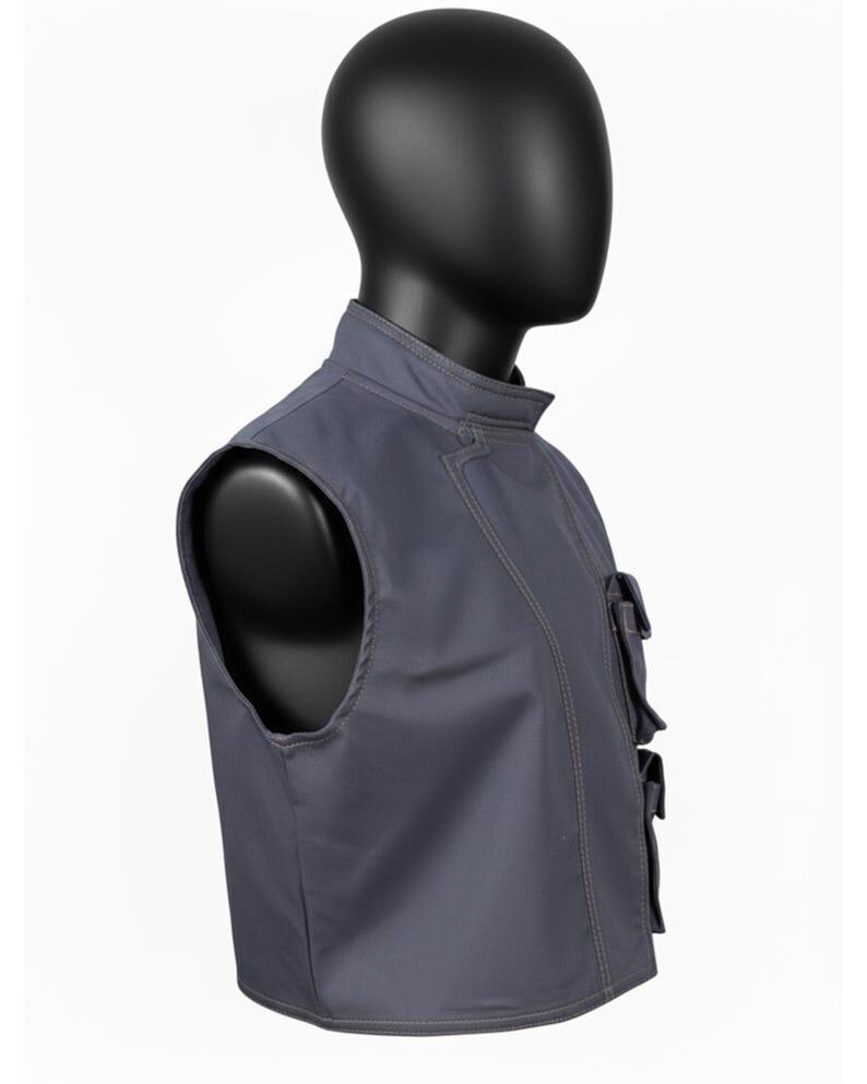Grey Sci-fi Greeble Vest | Custom Cosplay Pilot Outfit | Handmade ...