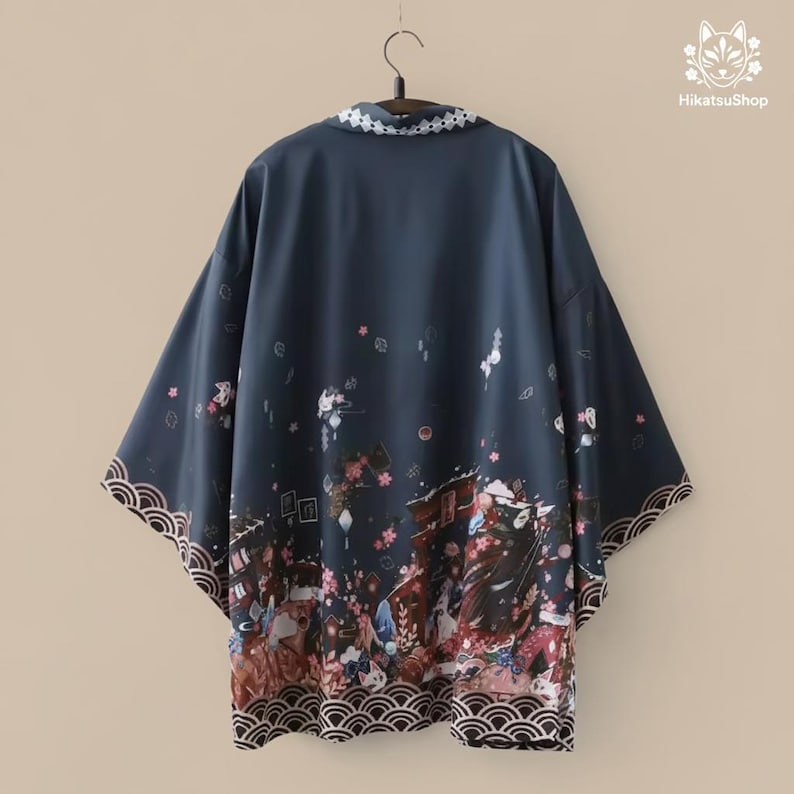 Unisex Samurai Kimono Cardigan – Japanese Streetwear Haori for Men and ...