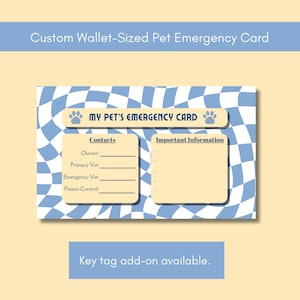 Home Alone Pet Safety Contact Card for Dogs & Cats - Etsy