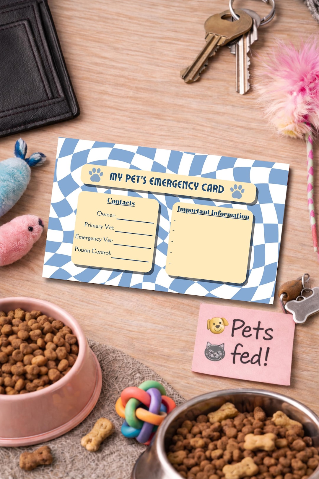 Home Alone Pet Safety Contact Card for Dogs & Cats - Etsy