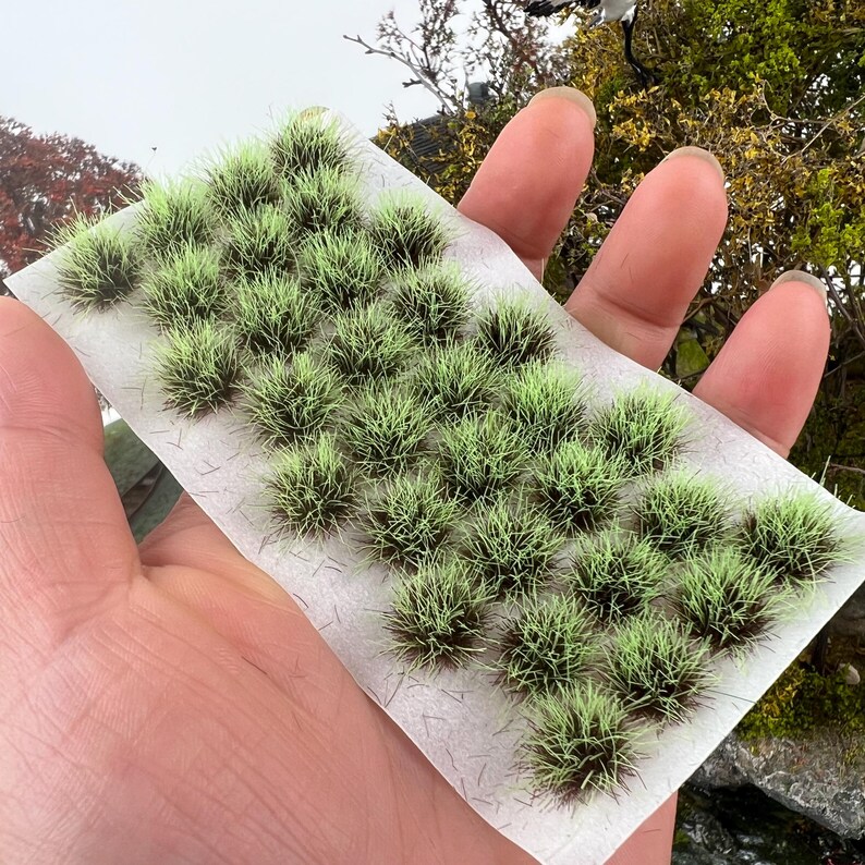 Miniature Grass Tuft Bush Clusters, Model Railway Scenery (32pcs) - Etsy