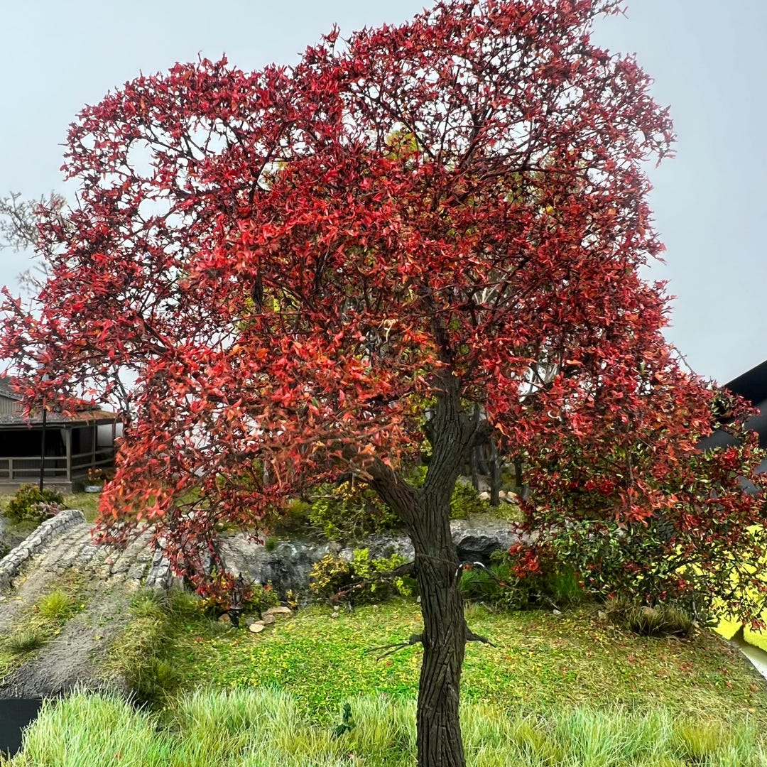 7.1–7.9 Inch Wire Red Maple 3D Model Tree, Railway, and Desktop Design ...