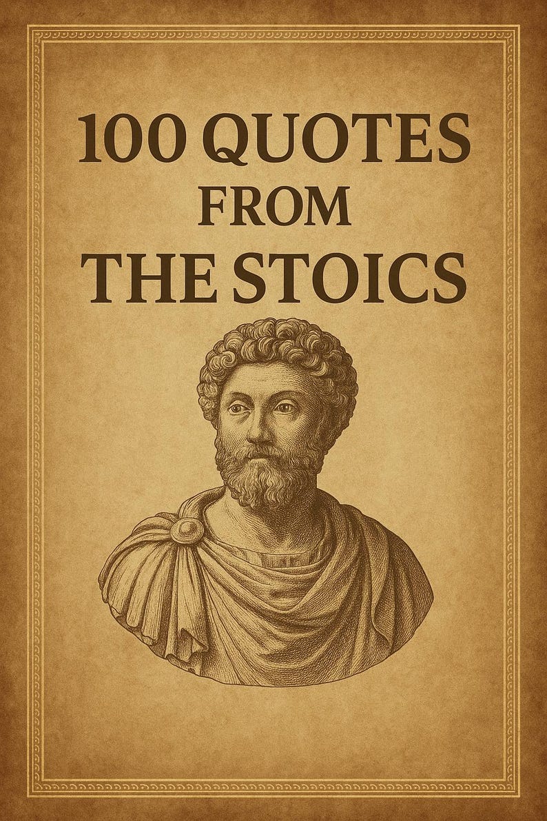 100 Stoic Quotes Book | Printable Stoic Wisdom PDF | Marcus Aurelius ...