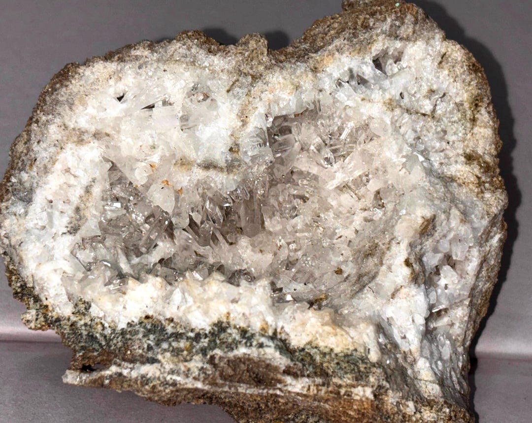 Quartz Druzy Cluster Inside a Natural Host Rock - Etsy