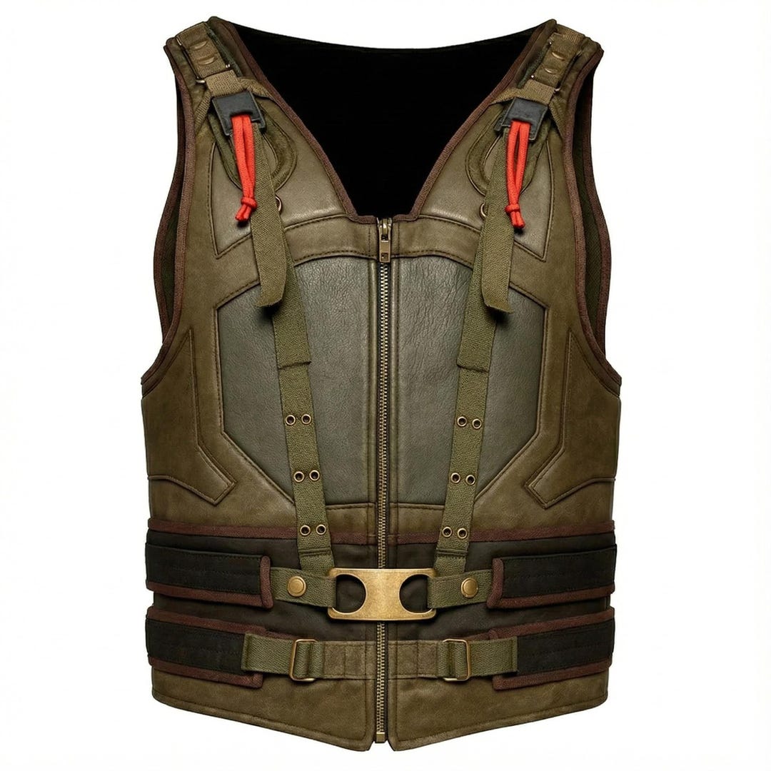 Bane Tactical Leather Vest, Tom Hardy Cosplay Costume, Dark Knight ...