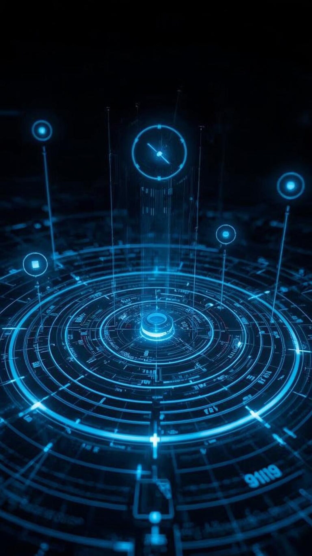 Sci-fi HUD Wallpapers & Animated Loops – Neon Tech, Vol. 1 (digital ...