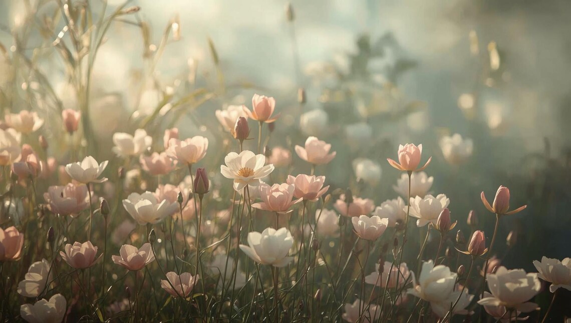 Ethereal Bloom Loops – Cinematic Flower Animation Backgrounds | 16:9 ...