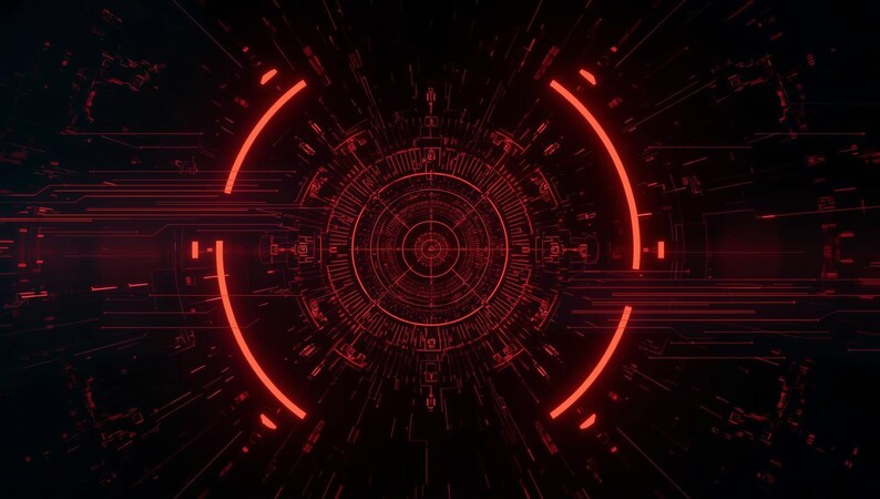 Neon Sci-fi HUD Loops & Wallpapers | Tech Pack - Etsy